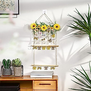 Kigley Bow Holder for Girls Hair Bows Headband Holder Baby Hair Accessories Hair Clips Hanging Organizer for Baby Nursery Toddler Girls Room Door Hair Bows Organizer