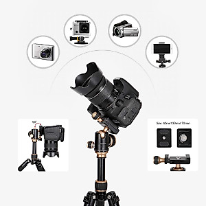 Koolehaoda Portable Tabletop Mini Tripod,8-20inch Height Adjustable Compact Desktop Macro Mini Tripod with Carrying Bag,Weight only 1.5lbs / 0.68kg
