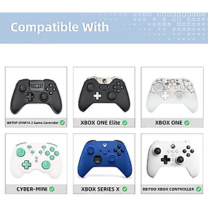 GeekShare Halloween Cute Xbox One Controller Thumb Grips, Soft Silicone Thumbsticks Cover Caps Set Compatible with Xbox One Controller, 2 Pair / 4 Pcs - Pink Skull