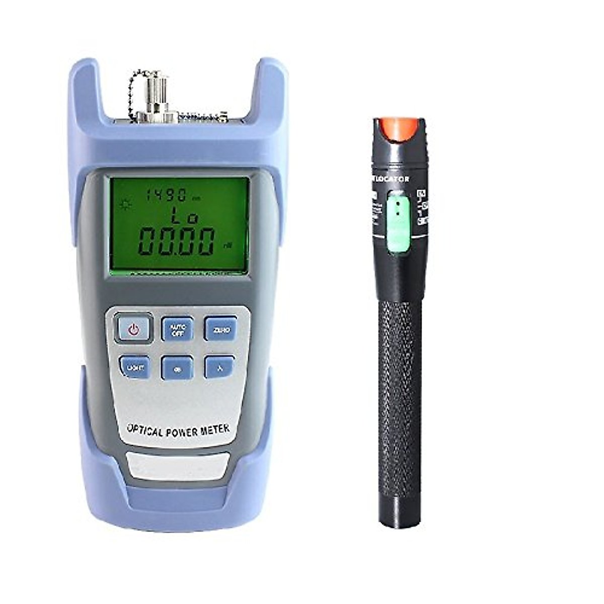 Fiber Optic Cable Tester FC SC & 2.5mm 30mV Visual Fault Locator with Sc,Fc Connector and Shoulder Toolkit