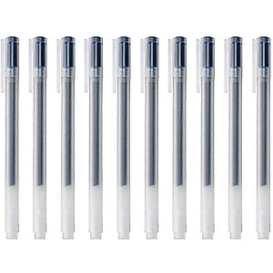 MUJI Gel Ink Ballpoint Pens 0.38mm Blue-black 10pcs