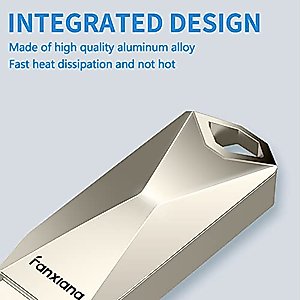 Fanxiang USB 32GB Flash Drive 3.1, Read Speed up to 250MB/S, USB Thumb Drive Portable Small High-Speed Storage Memory Stick, Suitable for PC/Tablet/Mac/Laptop(Silver)