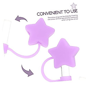 VALICLUD Soft Rubber Straw Stopper Straws for Tumblers Silicone Straw Tumbler Straws Silicone Straw Tips Cover Drinking Straw Cover Rubber Straws Tips Reusable Drinking Straw Tips 8mm 3pcs