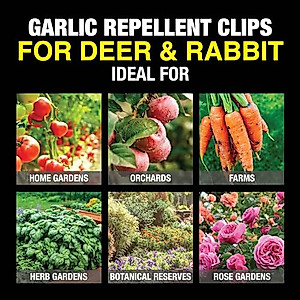 The Giant Destroyer 700 Garlic Deer & Rabbit Repellent, 12 Clips, Green