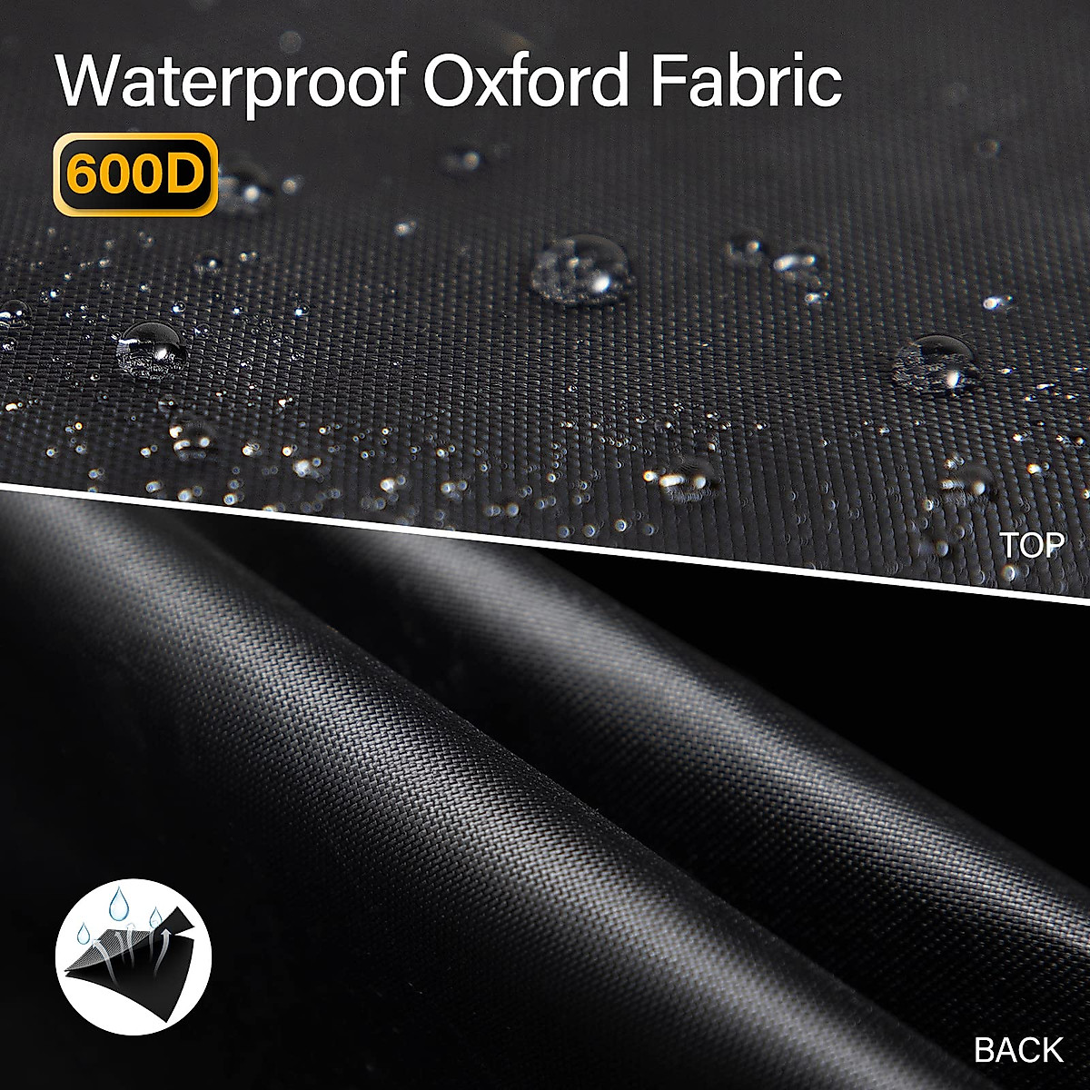 LAUSAINT HOME Patio Furniture Covers, Outdoor Furniture Set Cover Waterproof, Rectangular Outside Table and Chairs Cover, UV Resistant Anti-Fading with Storage Bag Included, 108 X 82 inch