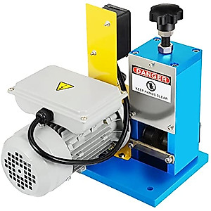 Happybuy Automatic Electric Wire Stripping Machine 0.05"-0.98",Portable Blue Wire Stripper, Wire Stripping Machine Tool for Scrap Copper Recycling (Blue)
