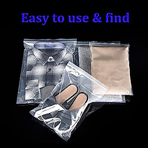 Jumbo Storage Bag 5 Gallon Freezer Bags Zip Easy Food Storage Bag Clear Meal Prep Bag Thick Durable 10 Pcs 17.7" x 23.6"