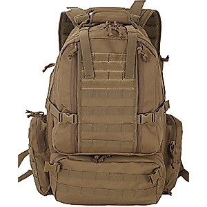 Explorer Large Backpack 22 Inches Detachable Pistol Waist Pouches B12-CT,Tan