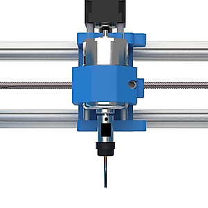 Genmitsu CNC Router Bits 1/8 inch Shank Straight Router Bits Nano Blue Coat 2-Flute End Mill Cutter for Wood MDF PVC Acrylic, 10 PCS, SR10A