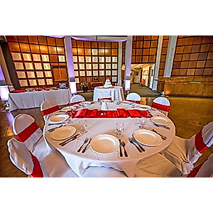 SSYAQRA Red Table Runner Satin - 2Pack 12x108inch Red Runners for Tables Wedding Table Runners Red Runner Bright Silk Smooth Fabric for Wedding Birthday Party Christmas