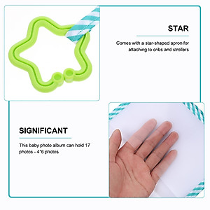 Kisangel Baby Photo Album Soft Baby Book First Year Baby Photo Book Memory Album for Babies Newborns Toddlers