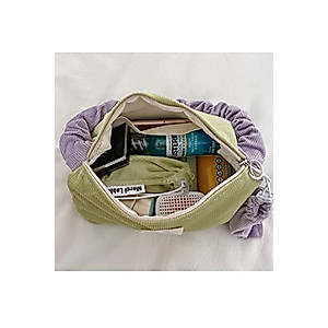 Ulisty Women/Girls Small Corduroy Underarm Bag Fashion Cute Shoulder Bag Mini Hobo Bag Casual Handbag blue