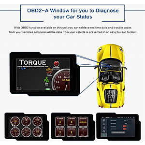 SYGAV Bluetooth OBD OBD2 OBDII Scanner Adapter for Android Head Unit Car Diagnostic Check Engine Light Scan Tool Code Reader