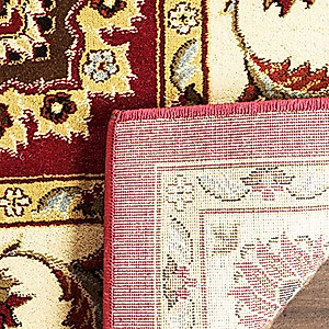 SAFAVIEH Lyndhurst Collection Accent Rug - 3'3" x 5'3", Red & Ivory, Traditional Oriental Design, Non-Shedding & Easy Care, Ideal for High Traffic Areas in Entryway, Living Room, Bedroom (LNH555-4012)