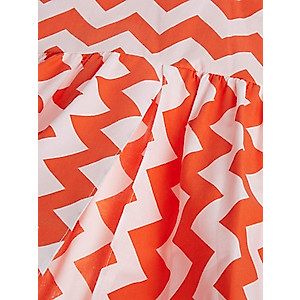 Baby Doll Bedding Chevron Diaper Stacker, Orange