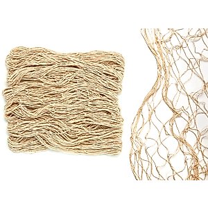 Netting Decoration, Fish Net Party Decor – Natural Color Cotton Netting 48” x 144” Inches. Fishnet for Nautical Theme, Pirate Party, Hawaiian Party, Underwater, Beach, Ocean & Mermaid Party.