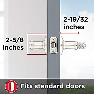 Kwikset 97402-732 Tustin Entry Lever Featuring Smartkey Re-Key Security, Satin Nickel