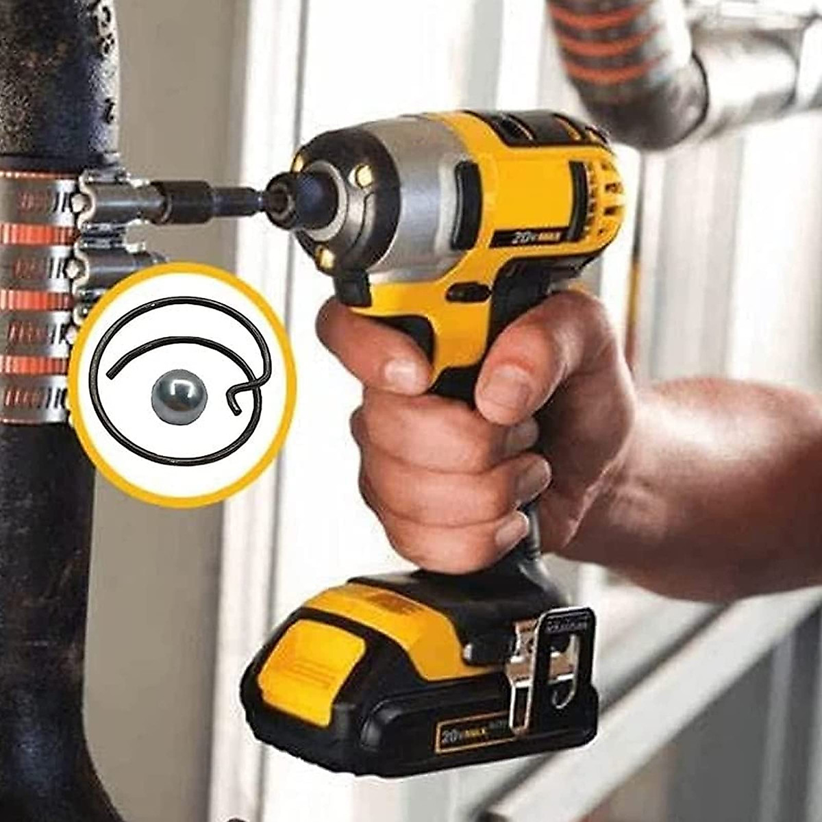 2 Pack N078434 N089668 Spring and Steel Ball, Fit for DCF805 DCF825 DCF885 DCF886, Impact Driver Spring Kit