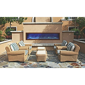 Amantii BI-72-SLIM Electric Fireplace - 72" Wide x 6 3/4" deep