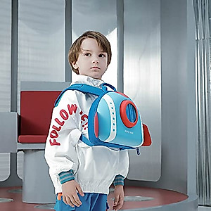 Zoy zoii Toddler Backpack for Boy, Kids Mini Battleship Backpack Gift, Preschool Kindergarten Travel Bag for 2-5 Years