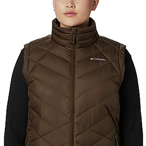Columbia Women's Heavenly Water Resistant Insulated Vest Olive Green
