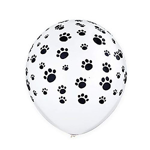 Paw Balloons 12 Inch Puppy Dog Paw Print Latex Party Supplies Round Latex Toys 20pcs/Pack