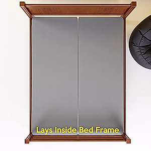 Zayton, 1.5-Inch Split Fully Assembled Bunkie Board for Mattress/Bed Support, Queen, Grey.