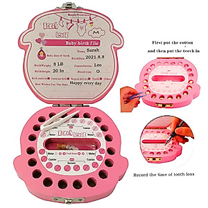 Baby Tooth Keepsake Box,Tooth Fairy Box,Wooden Tooth Box ,Baby Keepsake Storage Box,Tooth Saver,Tooth Holder for Kids Teeth,Tooth Boxes for Lost Teeth for Kids,Newborn Baby Birthday and Shower Gift