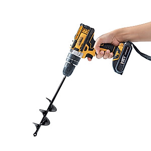 VASGOR Set 3 (1.6x12, 2.6x12, 3.5x12) Auger Drill Bit for Planting - Easy Planter Garden Auger - Bulb & Bedding Plant Augers - Posthole Digger for 3/8” Hex Drive Drill