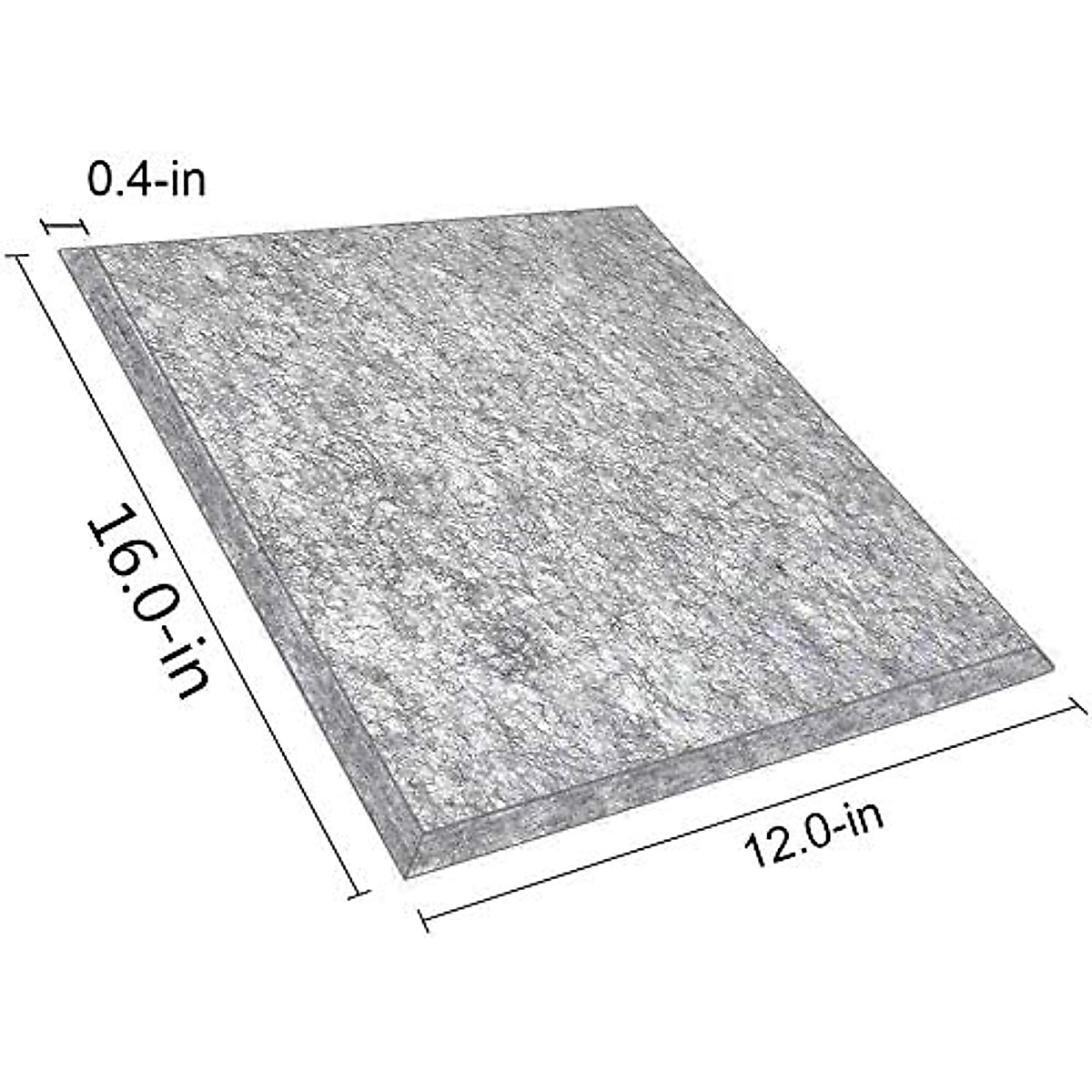 MYOYAY 12 Pack Acoustic Foam Panels Sound Absorbing Wall Panels 16x12in Sound Proofing Studio Wall Padding Noise Absorbing Treatment Board for Home Office Sound Panels Noise Reducing For Walls