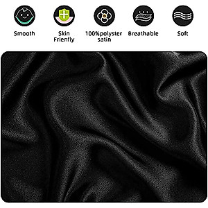 pendali Silk Pillowcase for Hair and Skin, Both Side Silk Pillow Case Health,Soft and Smooth,Beauty Sleep, Bed Pillow Covers with Hidden Zipper, Silk Satin Pillowcase, Queen Size, Pack of 1 Piece