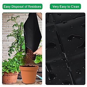 Repotting Mat for Plant Transplanting Indoor Thickened Waterproof Portable Foldable Gardening PottingTray Mat Plant Tool Accessories for Plants Succulents Cactus Bonsai Pots Garden Gift 29.5"x29.5"