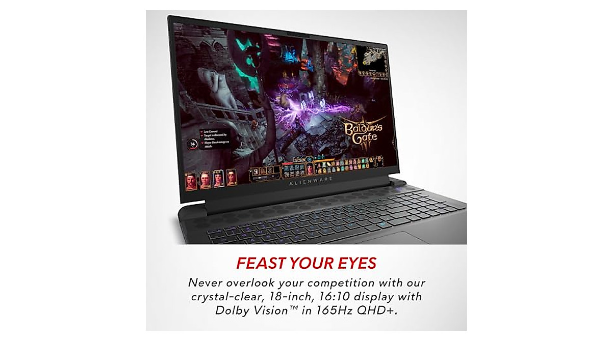 Alienware M18 Gaming Laptop with RTX 4070 and QHD+ Display