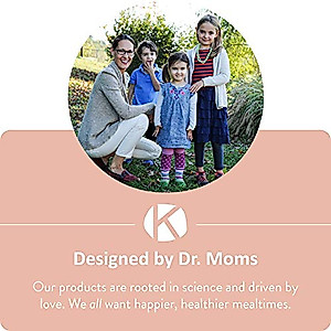 Kizingo Right-Handed Curved Baby Spoons for Toddler Self Feeding (2-Pack, Pink Raspberry and Mint Green)