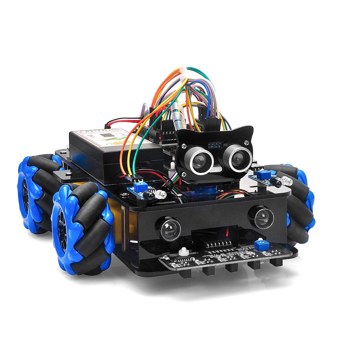 Mecanum Wheels Robot Car Kit for Arduino Mega2560 Raspberry Pi STEM Remote Controlled DIY Coding for Teens Adult