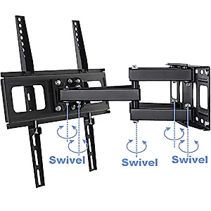 VideoSecu MW340B2 TV Wall Mount Bracket for Most 32-65 Inch LED, LCD, OLED, UHD Plasma Flat Screen TV, with Full Motion Tilt Swivel Articulating Dual Arms 14" Extend,400x400mm,100 LBS WR9