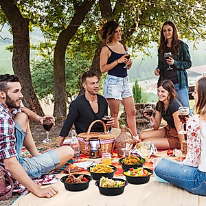 WGCC Meal Prep Containers with Lids - 50Pack 32OZ Meal Prep Bowls, Disposable Food Prep Containers, Round To Go Containers with Lids, BPA-Free, Freezer & Dishwasher Safe