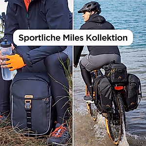 Basil, Miles MIK, Trunk Bag, 7L, Black/Lime