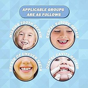 Racsoh Moldable False Teeth Repair Kit - Easy to Use Denture Adhesive with Calcium Carbonate for Cleaner, Whiter Teeth - Includes Tweezers - Improve Your Oral Health Today!