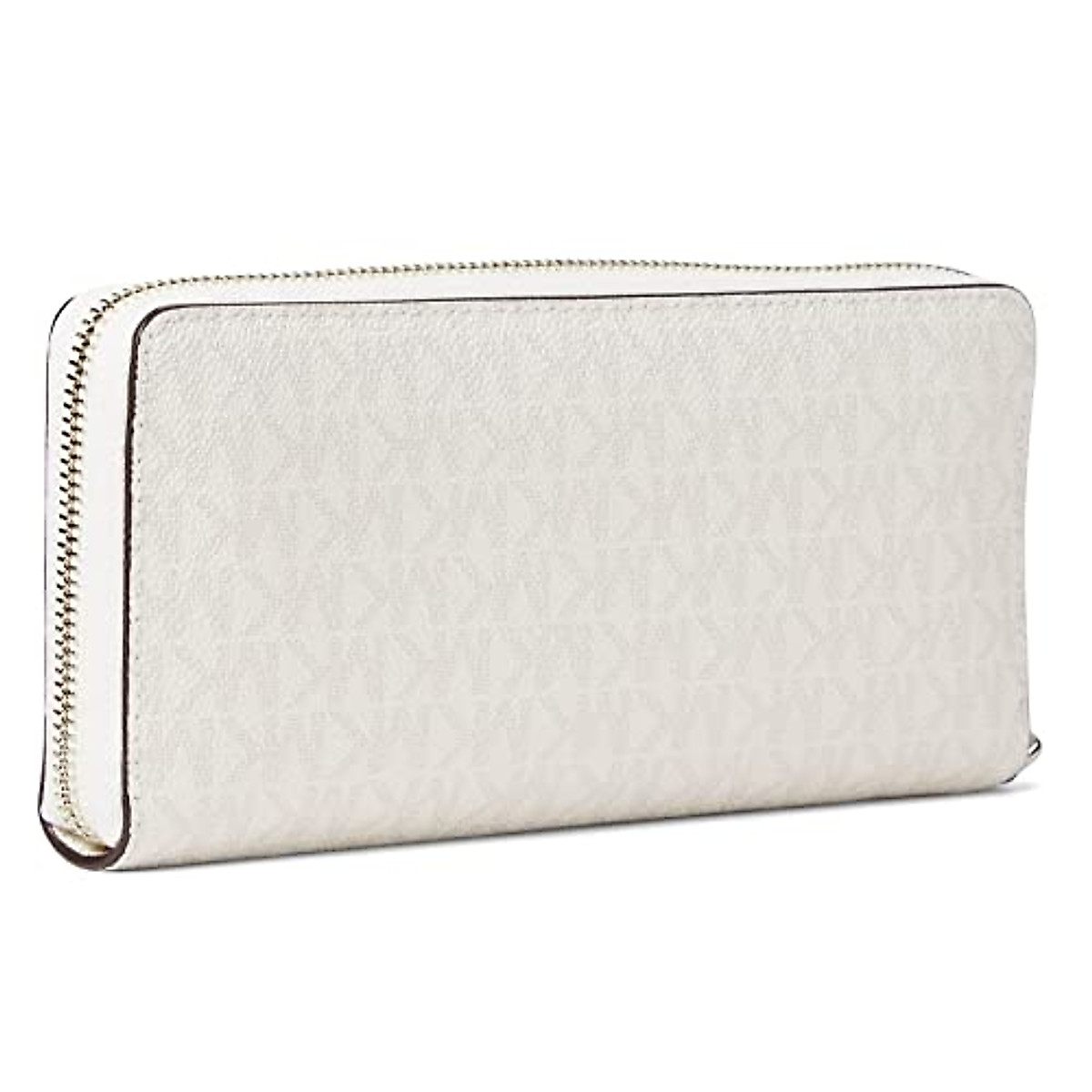 Michael Kors Jet Set Travel Continental Optic White/Alluminum One Size