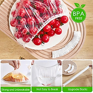 100 Plastic Large Bowl Covers 20 Inch Elastic Reusable, Restaurant Salad Bowl Covers, Mixing Bowl Food Covers Hair Bowl Protectors, Kitchen Small Appliance Air Fryer Coffee Maker Covers