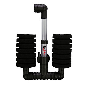 Huijukon Aquarium Fish Tank Sponge Filter Bubbler for 10 to 30 Shrimp Betta Breeder Fry Nano Axolotl Angelfish Tanks (Filter)