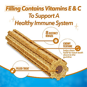 Dentalife Purina Plus Immune Support Chicken, Apple and Blueberry Flavor Large Dog Dental Chews