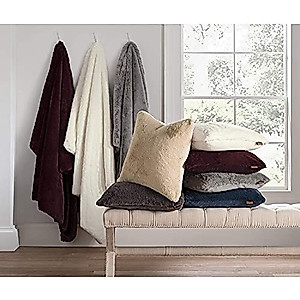 UGG – Euphoria Decorative Throw Pillow– Square Accent Pillow – Soft, Cozy, Comfortable Home Décor – 20” x 20”  - Mulberry