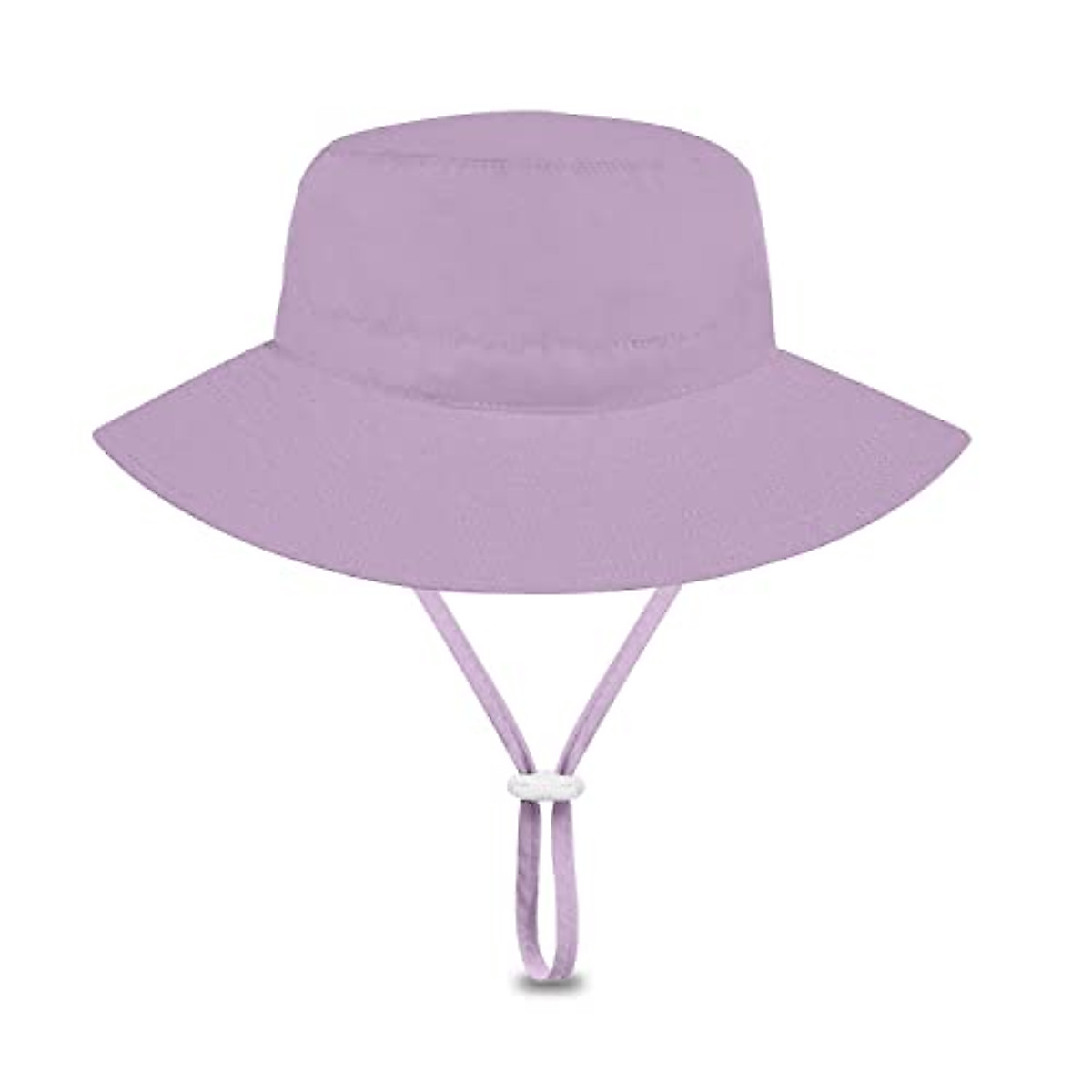 Protective Baby Sun Hat with UPF 50+ Protection Adjustable Infant Summer Beach Bucket Hats for Boy & Girl Breathable Toddler Swim Pool Play Sunhat with Wide Brim 2-5 Years Lavender (50-54 cm)