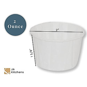 KITBIT 2 oz, Paper Souffle Portion Cups - Value Set of 500