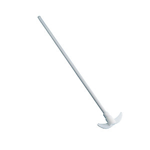 LUERFLEX PTFE Overhead Stirrer Electric Stirring Rod Stirrier Mixer Shaft with Foldable Paddle for Lab (350MM-80MM-7MM)