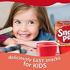 Snack Pack Juicy Gels Strawberry And Orange, 4 Cups of 3.25 Oz. each, Total 13 Ounce