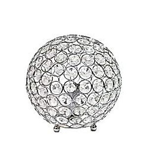 Elegant Designs LT1026-CHR Crystal Ball Table Lamp, Chrome
