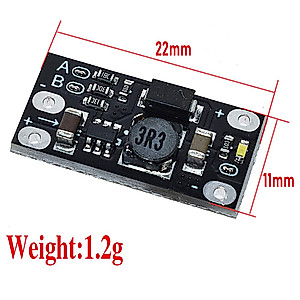 ANMBEST 10PCS Mini Boost Module 3.7V to 5V 8V 9V 12V Step Up Board with LED Indicator for Electronic DIY